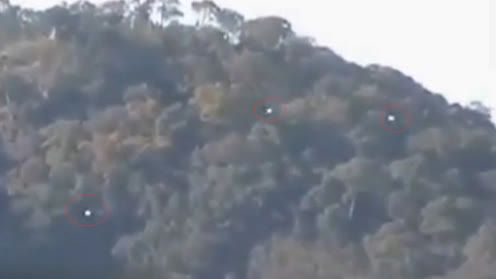 UFO墨西哥男子在自家阳台拍到疑似UFO舰队的画面