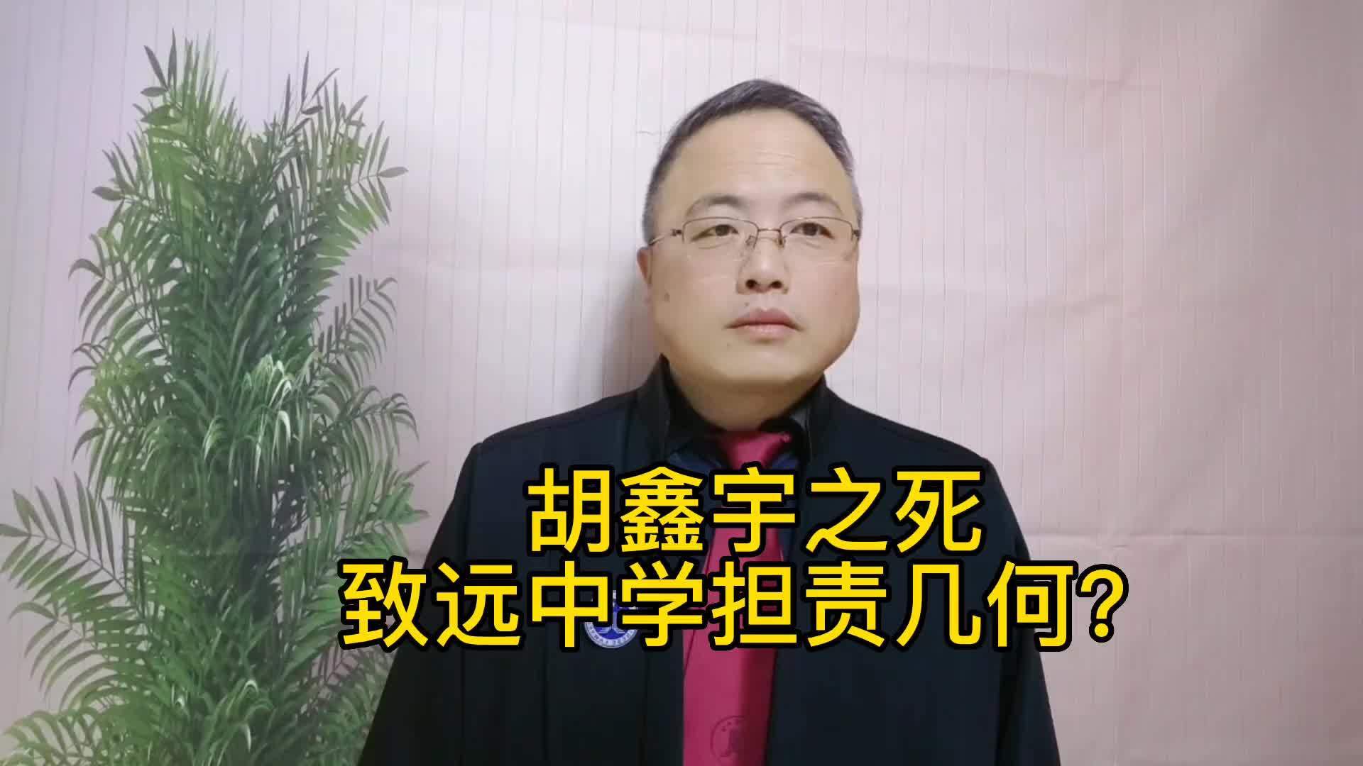 胡鑫宇之死,致远中学担责几何?