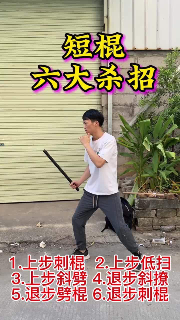 学会这套棍法你也能一招制敌一招制敌功夫短棍小助手