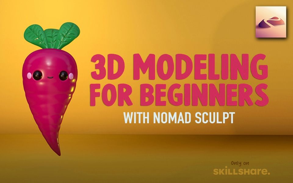 【Nomad Sculpt】Dave《Nomad Sculpt:初学者的 3D 建模》(中英双字)