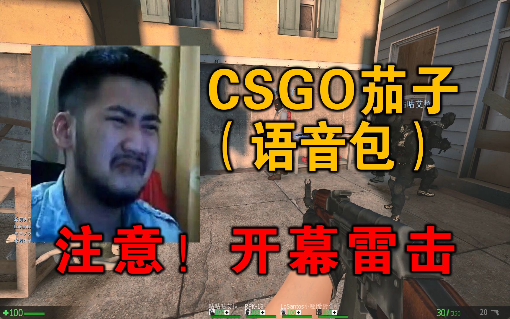 【求生之路2】CSGO茄子 语音包完整版(下载在视频简介)