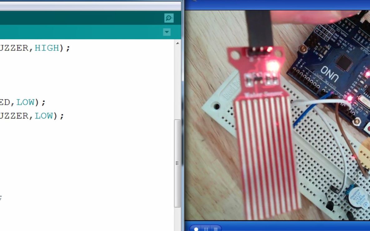 水位、水量传感器的检测原理是什么?Arduino如何实现水量的声光报警?