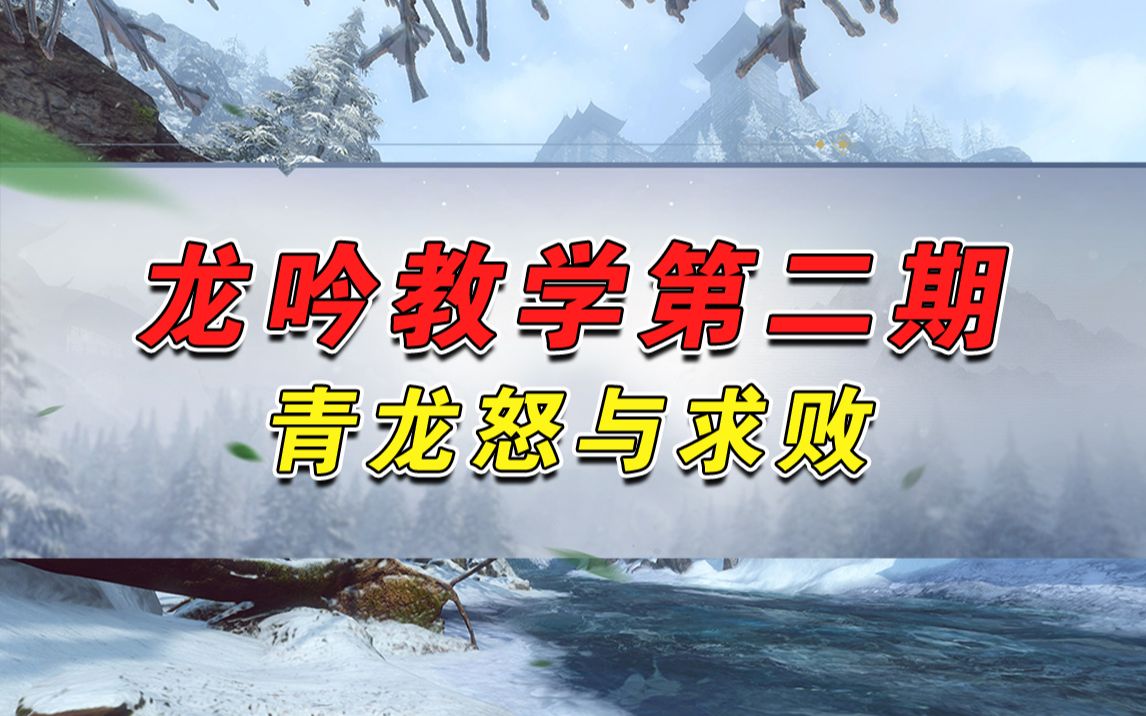 【逆水寒】王司徒龙吟教学第二期:青龙怒与求败