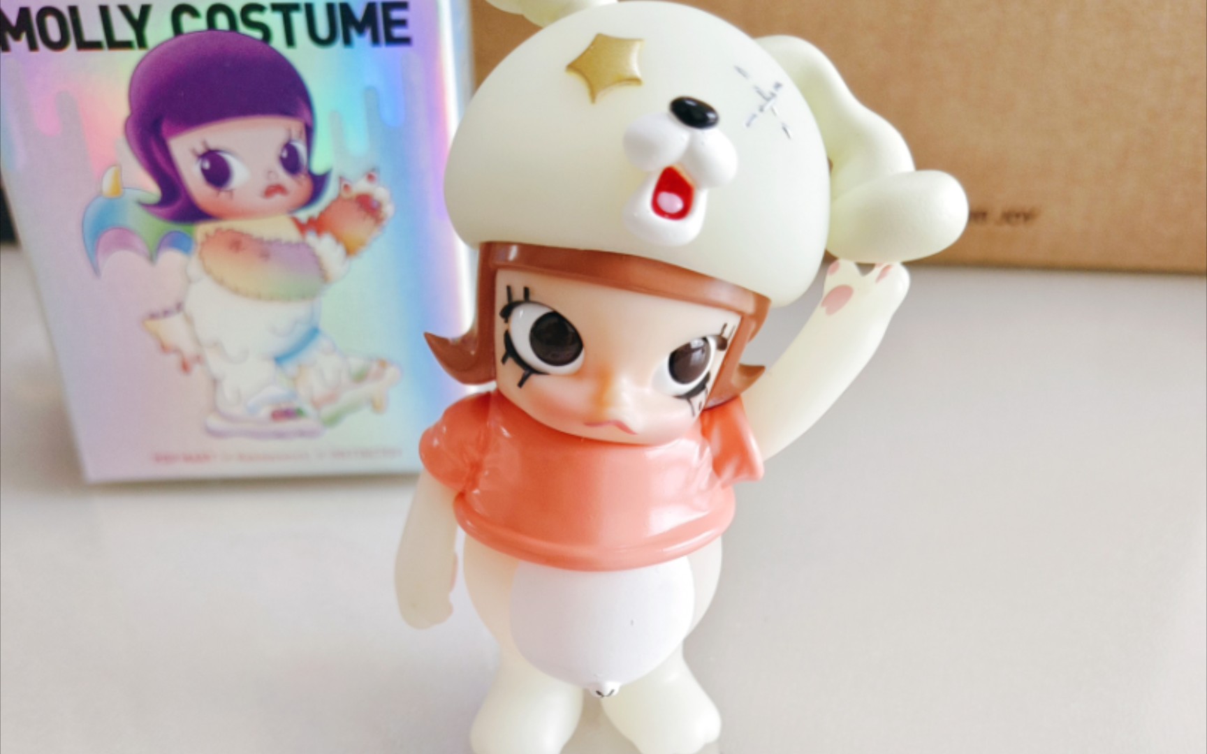 泡泡玛特MOLLY娃娃装侵蚀系列手办盲盒布玛