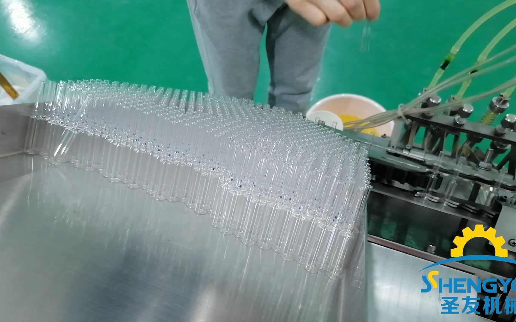 2ml安瓿瓶灌装封口机 客户带物料现场测试