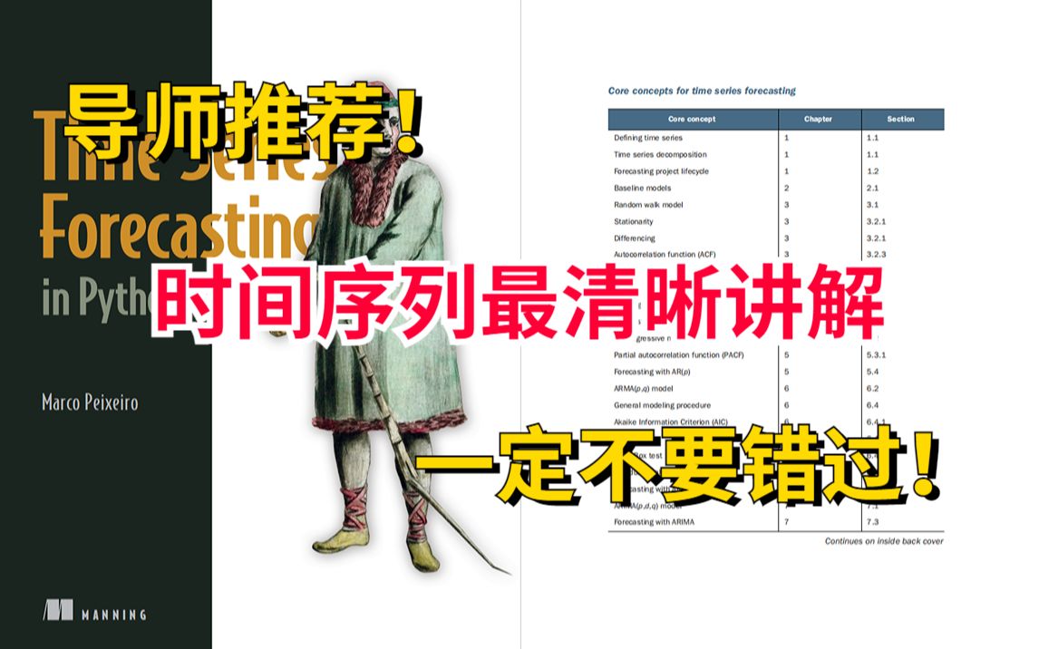 超清晰!人工智能必看书籍,这本书终于把时间序列讲清楚了!