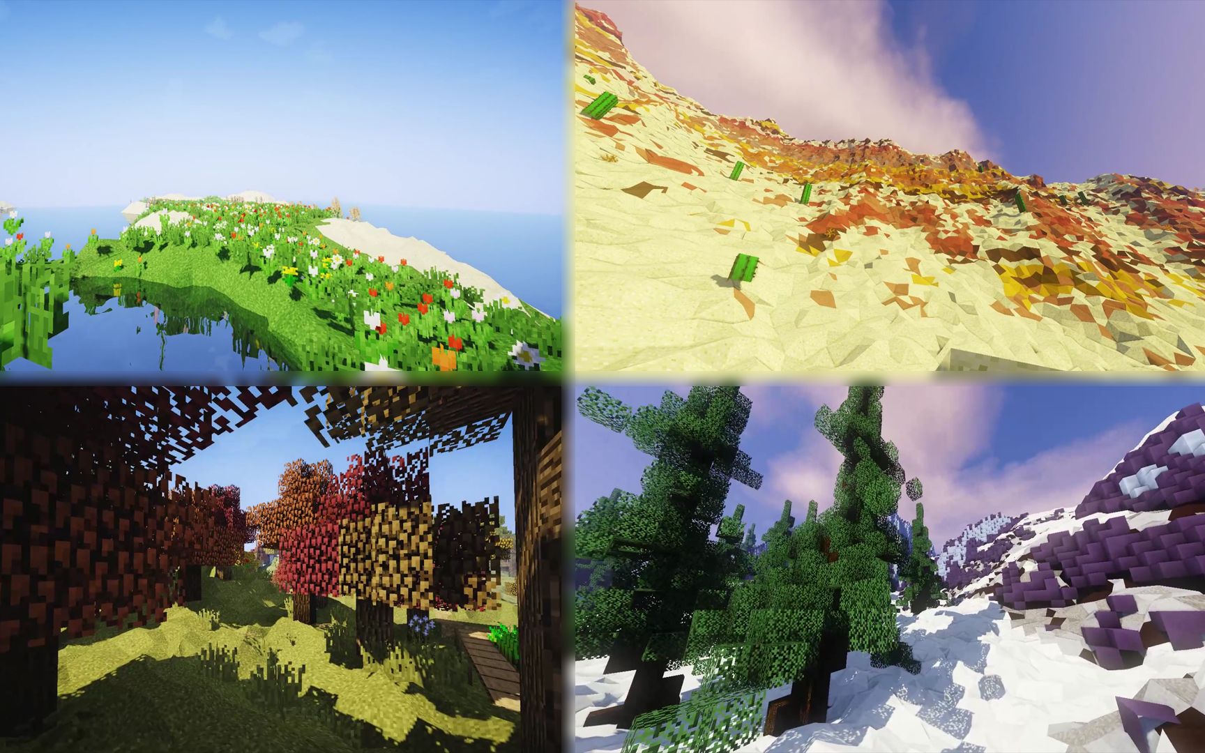 当MC地形方块被磨平了会怎么样-平滑地形MOD展示