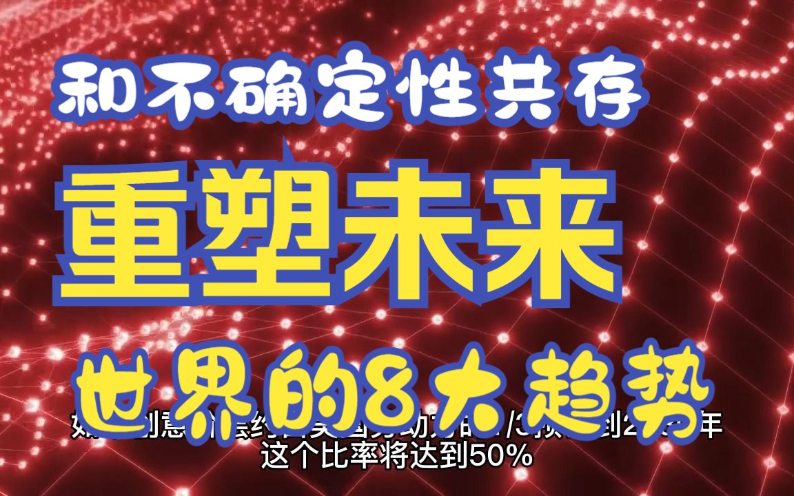 和不确定性共存——重塑未来世界的8大趋势