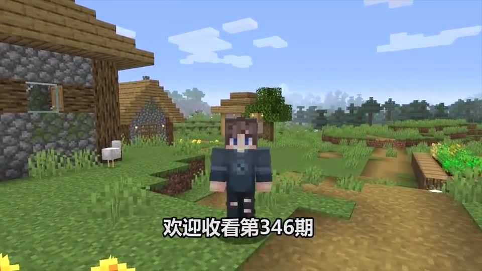 我的世界:钻石、皮革与木棍合成加强版弓箭,轻松秒杀女巫!