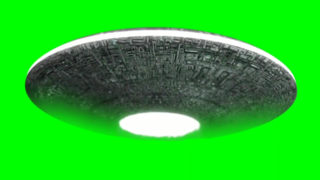 UFO特效绿幕素材