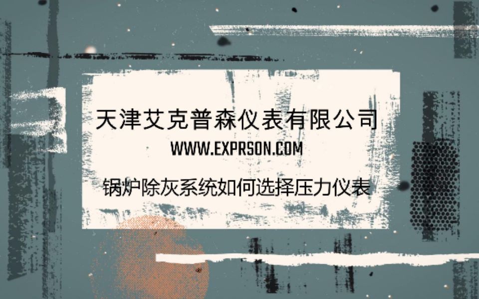 锅炉除尘系统压力仪表选型