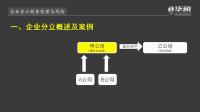 华税学院 并购重组税务:企业分立
