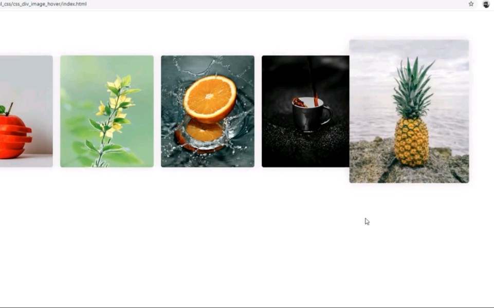 css 卡片hover效果