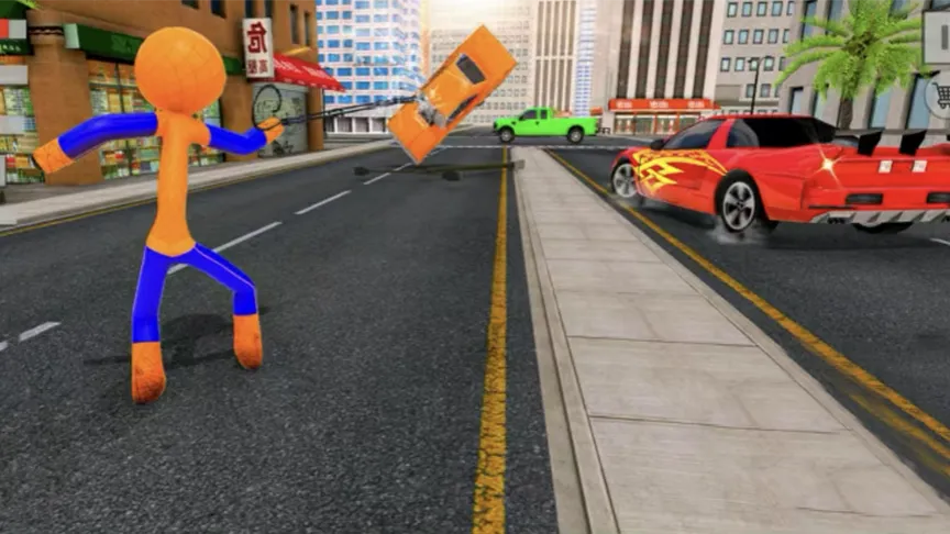 小学生做的蜘蛛侠模拟器,BUG组成的游戏,玩起来感觉便秘了