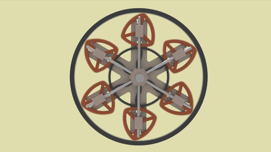 用异形齿轮实现的行星齿轮机构
