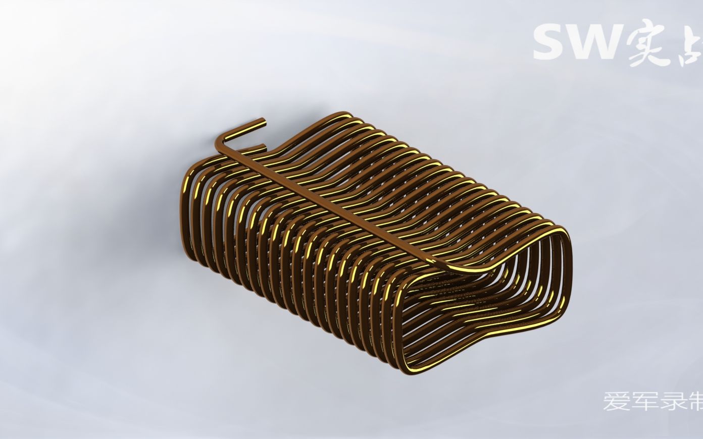 solidworks教程SW实战营绘制一个铜管冷却线圈