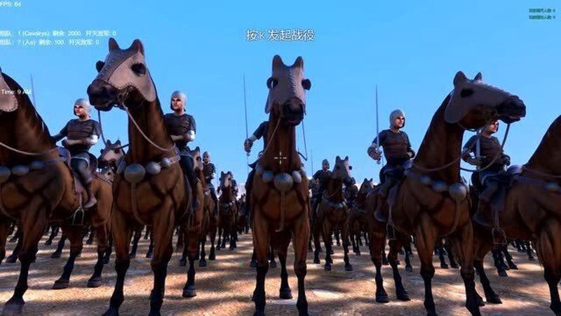 战争模拟器:虽然古代骑兵速度这么快,可惜还是打不过机器人士兵