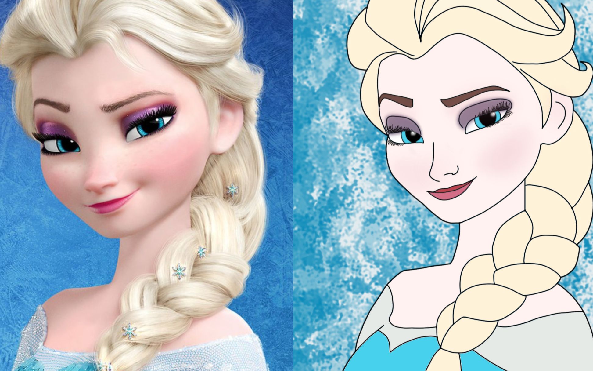 【双语儿童画】冰雪奇缘ߧ�艾莎~零基础教程(带讲解)