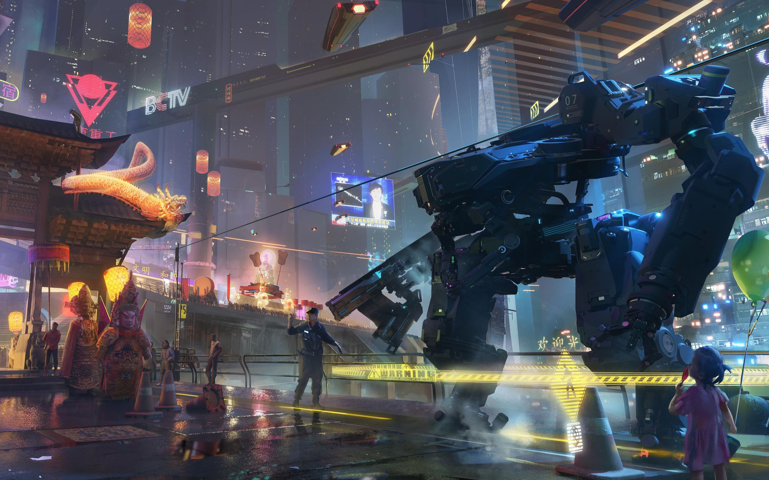 科幻场景概念设计《传统节日》 上集 第四届GGAC-元宇宙