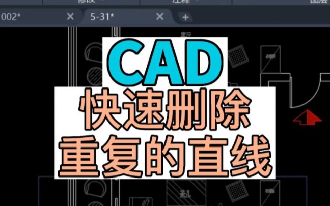 在CAD中如何快速删除重复线条
