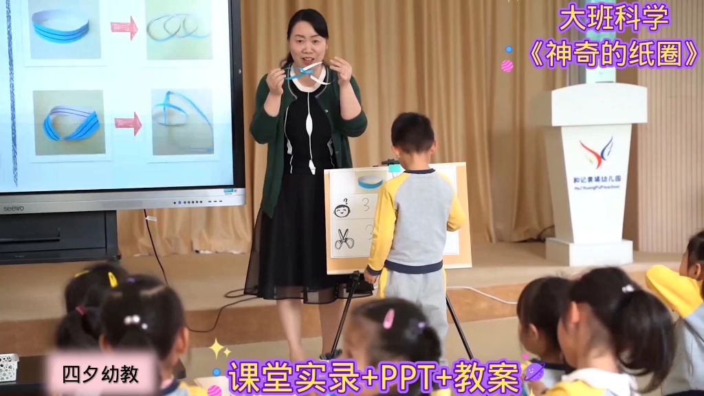 ...就好了!推荐给幼师姐妹们的优质公开课|大班科学活动《神奇的纸圈》