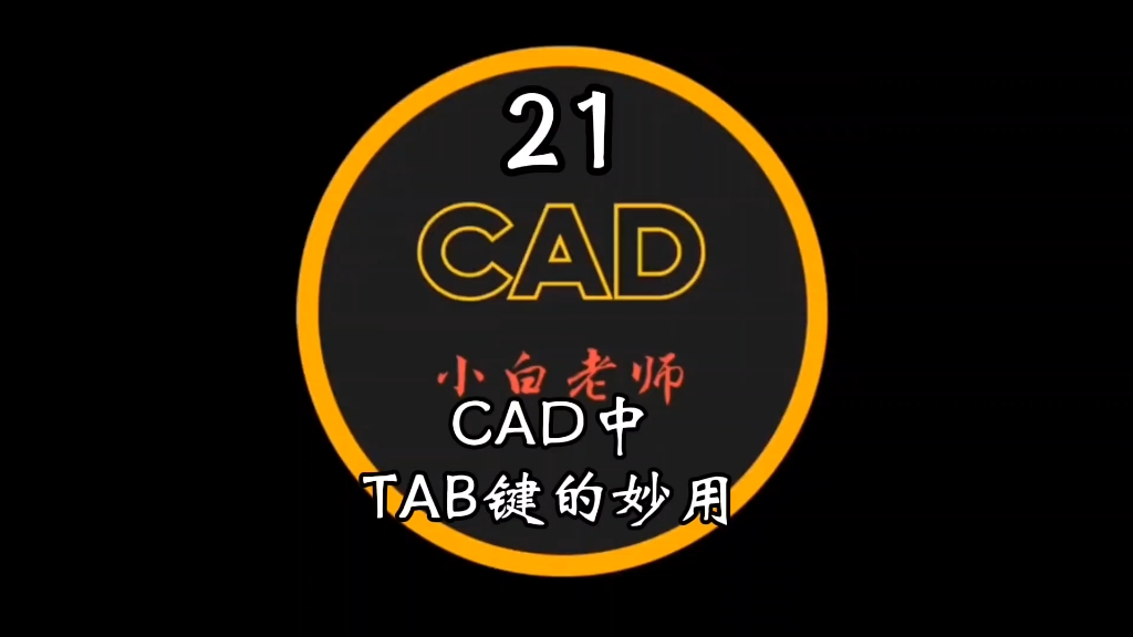 CAD中TAB键妙用