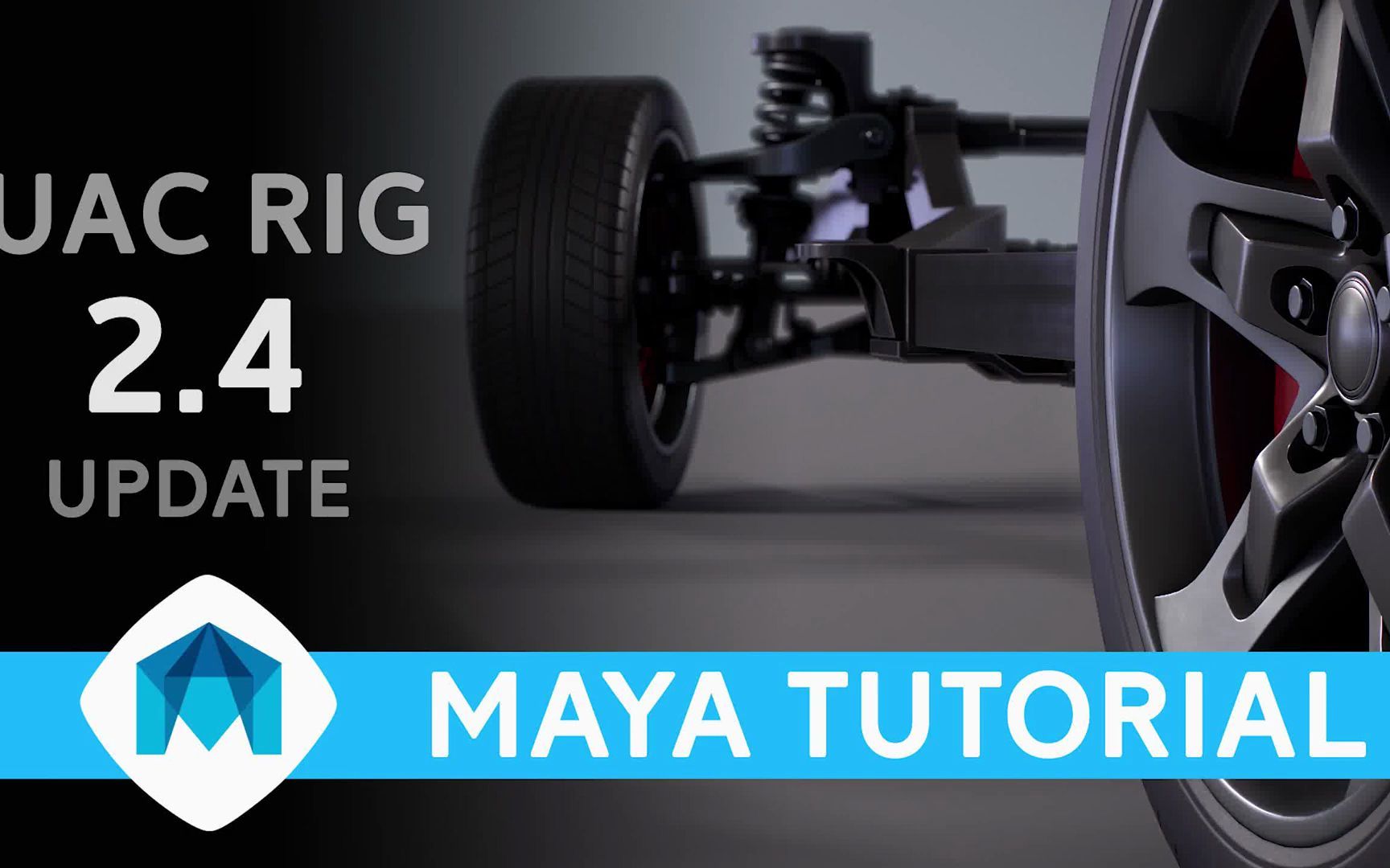 maya汽车装备 | UAC 钻机更新 2.4 Maya Car Rig - UAC Rig Update 2.4