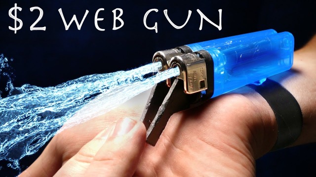 技术宅仅用打火机就制造出蛛丝发射器,操作一.