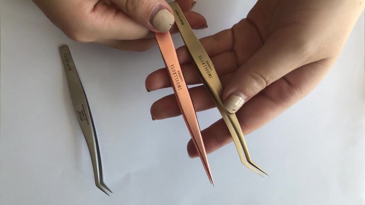 二姐美业睫毛嫁接新手入门基础,不同镊子的使用方法与介绍1