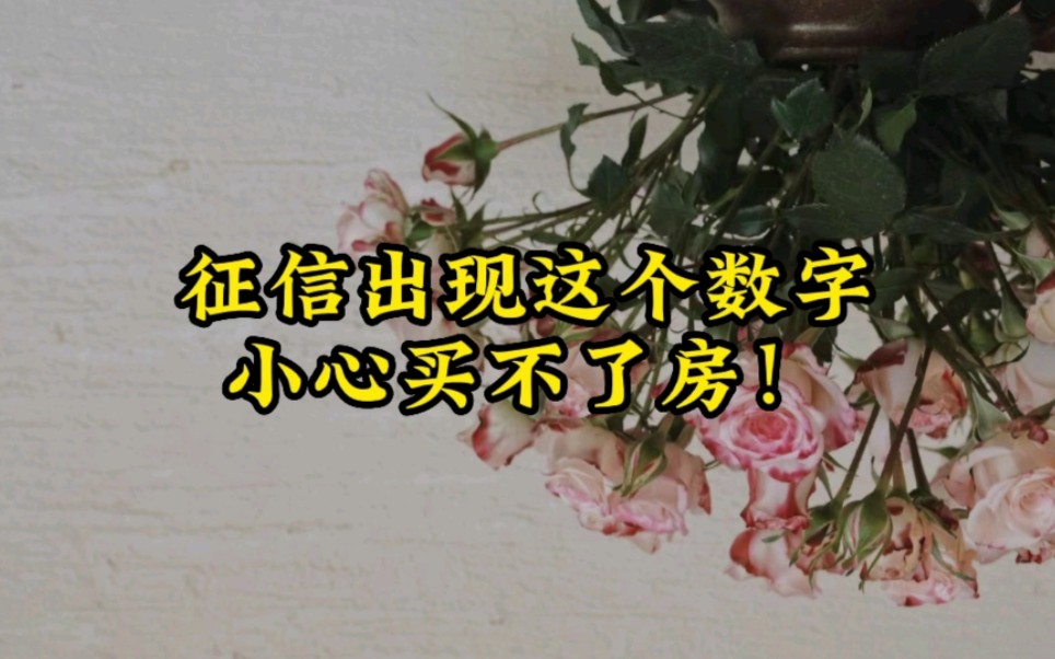 还没查过个人征信?小心买不了房!