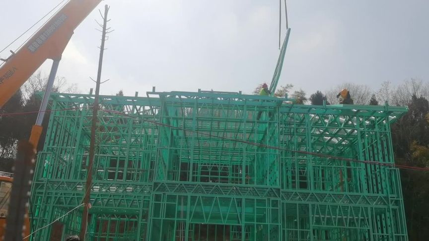 #轻钢龙骨别墅 #城市建设 #钢结构工程 #欧式别墅