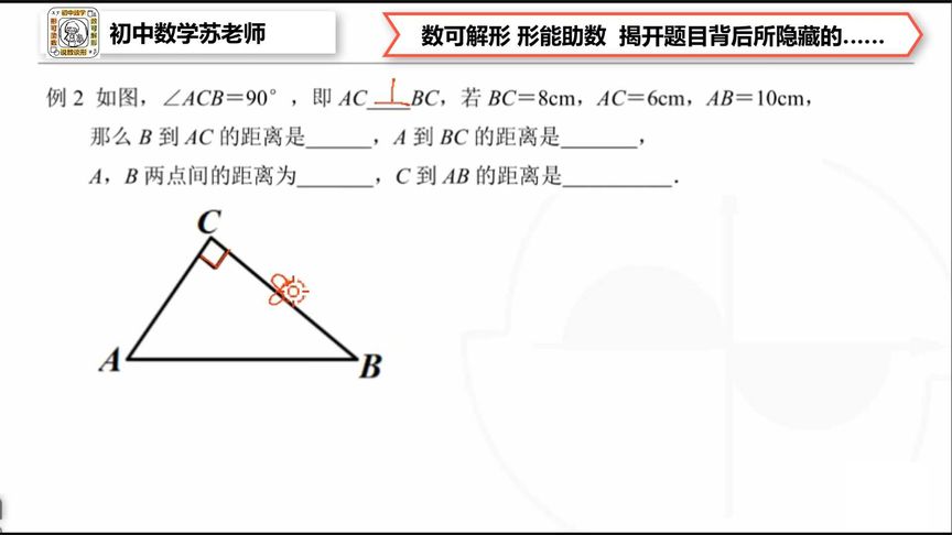 点到直线的距离 理清概念 初中数学 找对思路
