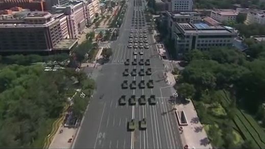 用哪四个字来形容这样的车辆方队?