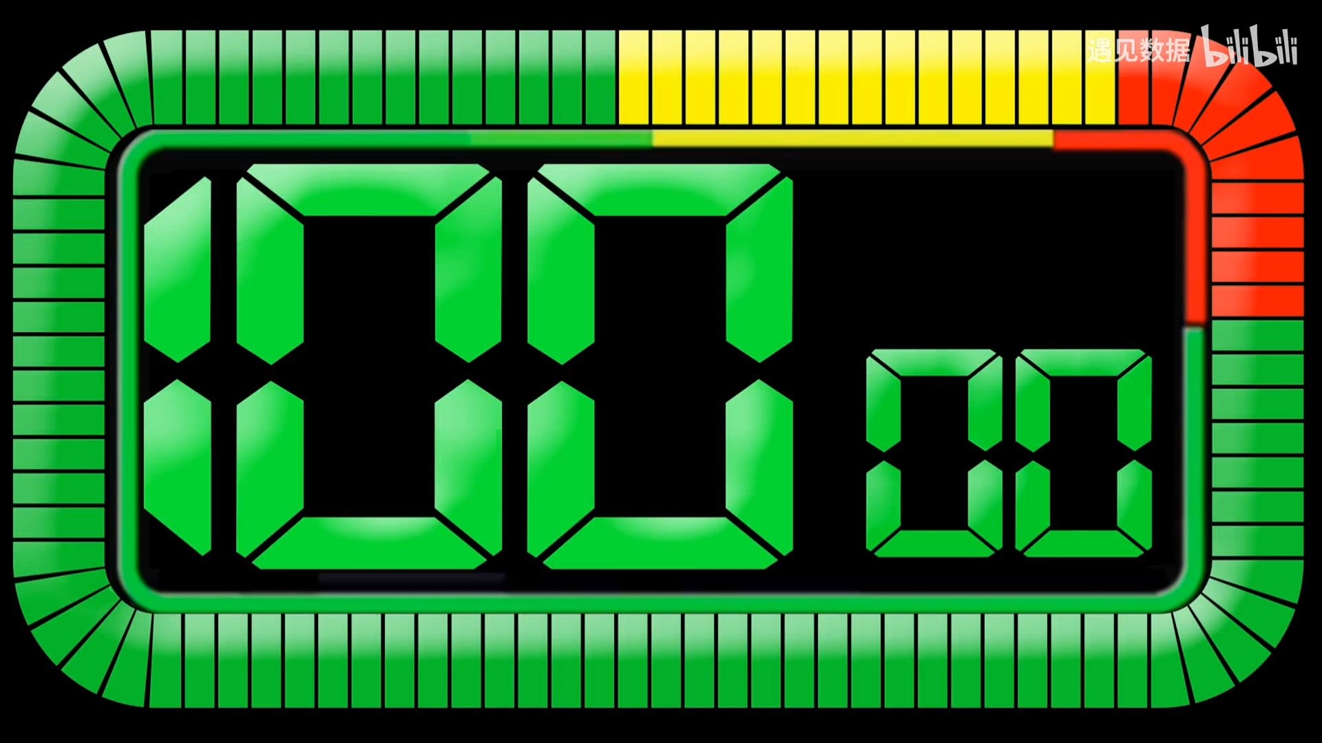 100秒倒计时素材 | 倒计时视频 | 带背景音乐