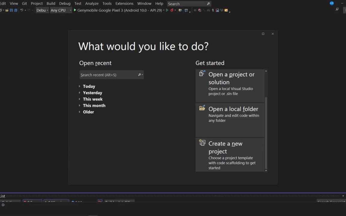 2. Setting up the net maui home page