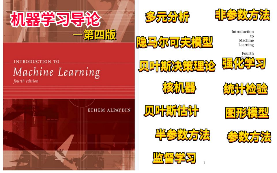 ...是机器学习入门最好的书籍!机器学习|深度学习|计算机视觉|人工智能|AI