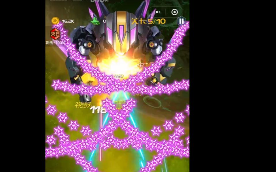 战机代号666,有了圣剑,通关困难15章未免也太轻松了吧!