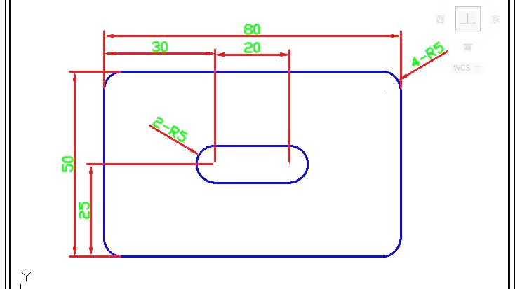 CAD实例讲解:这个圆角的矩形竟然不用圆角命令也可以绘制!