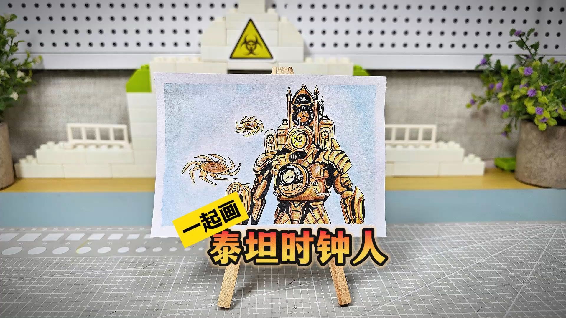 画泰坦时钟人