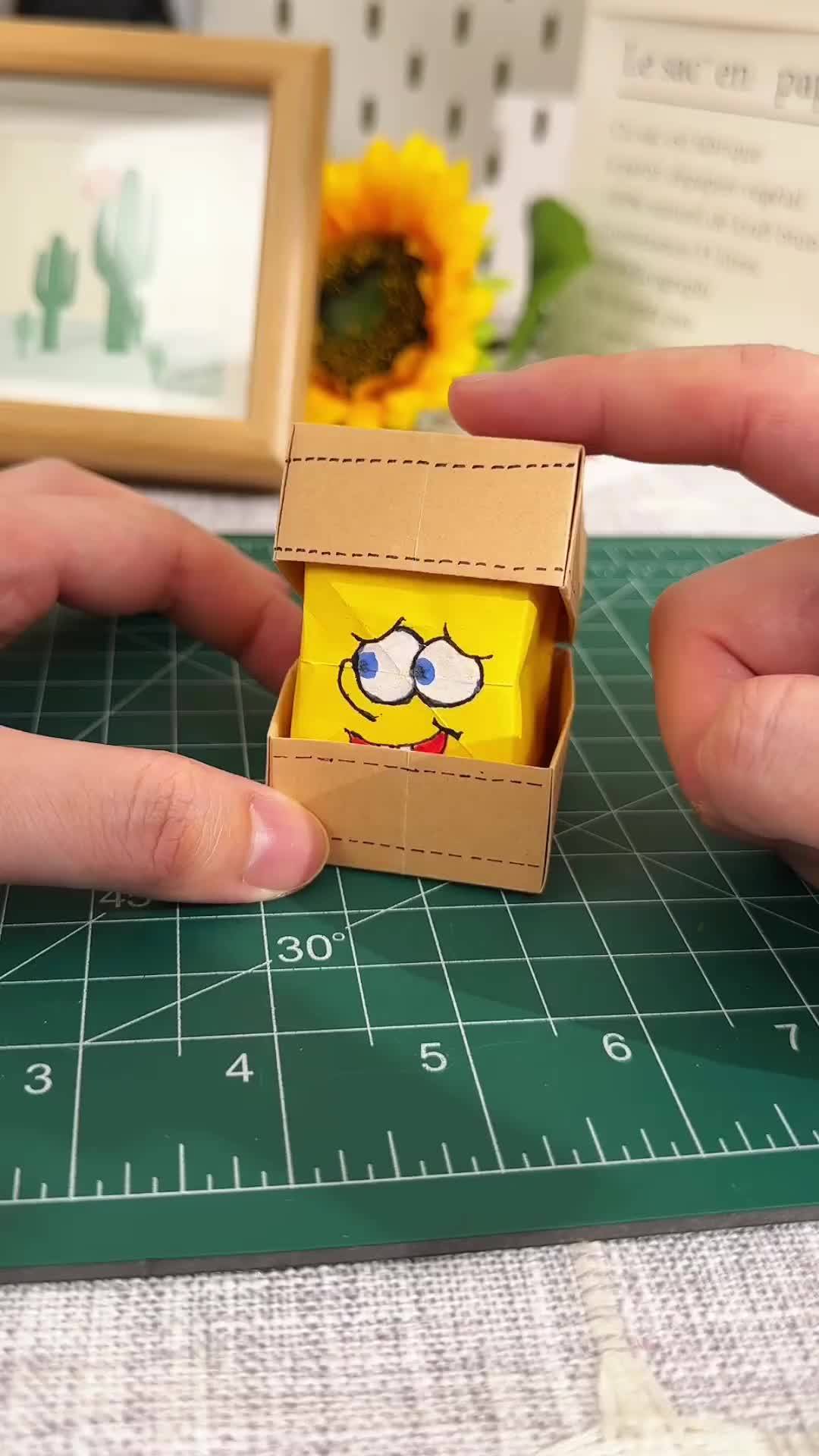 用纸做个好玩又可爱的解压玩具,敲一敲,很解压