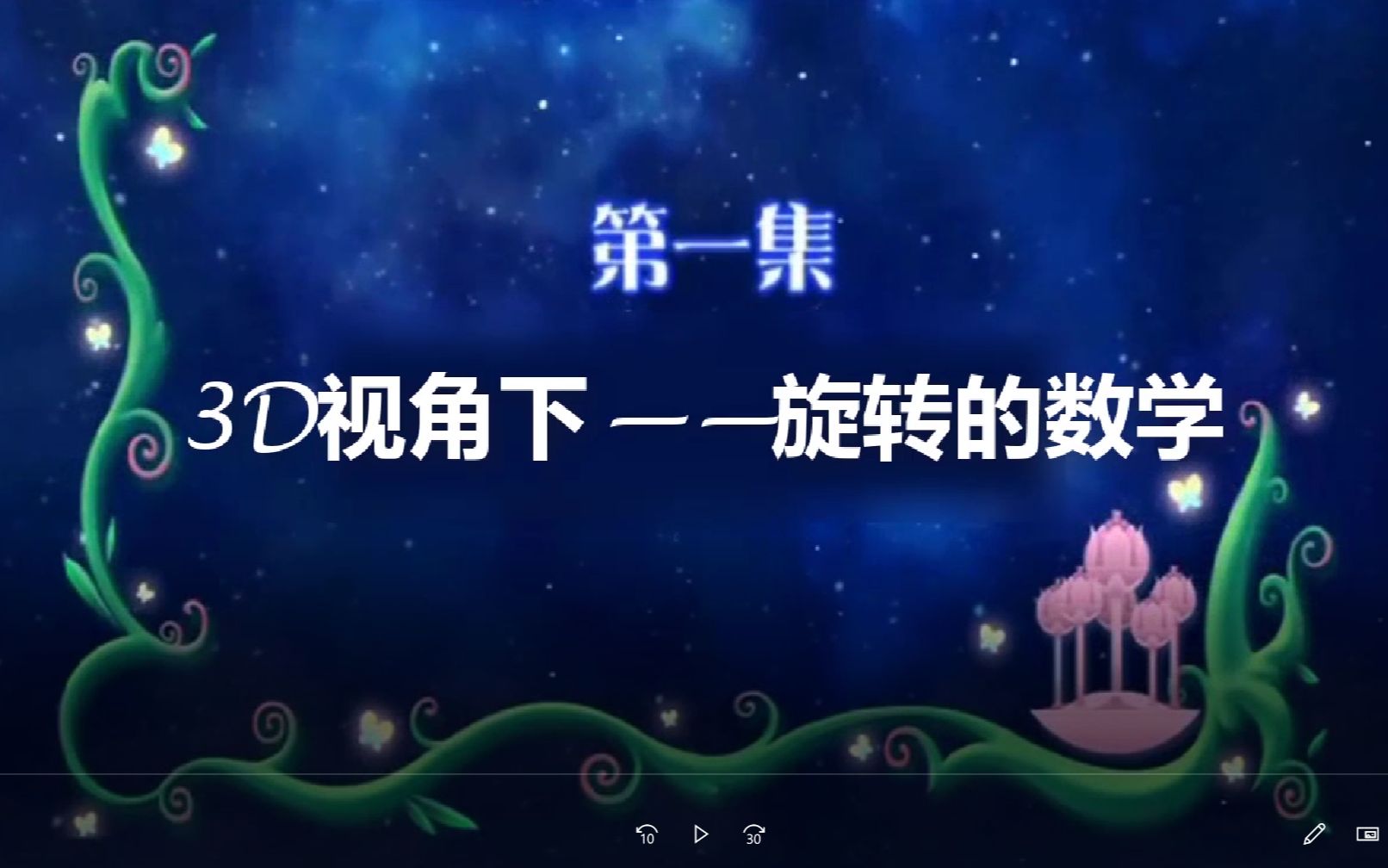 3D视角下——旋转的数学