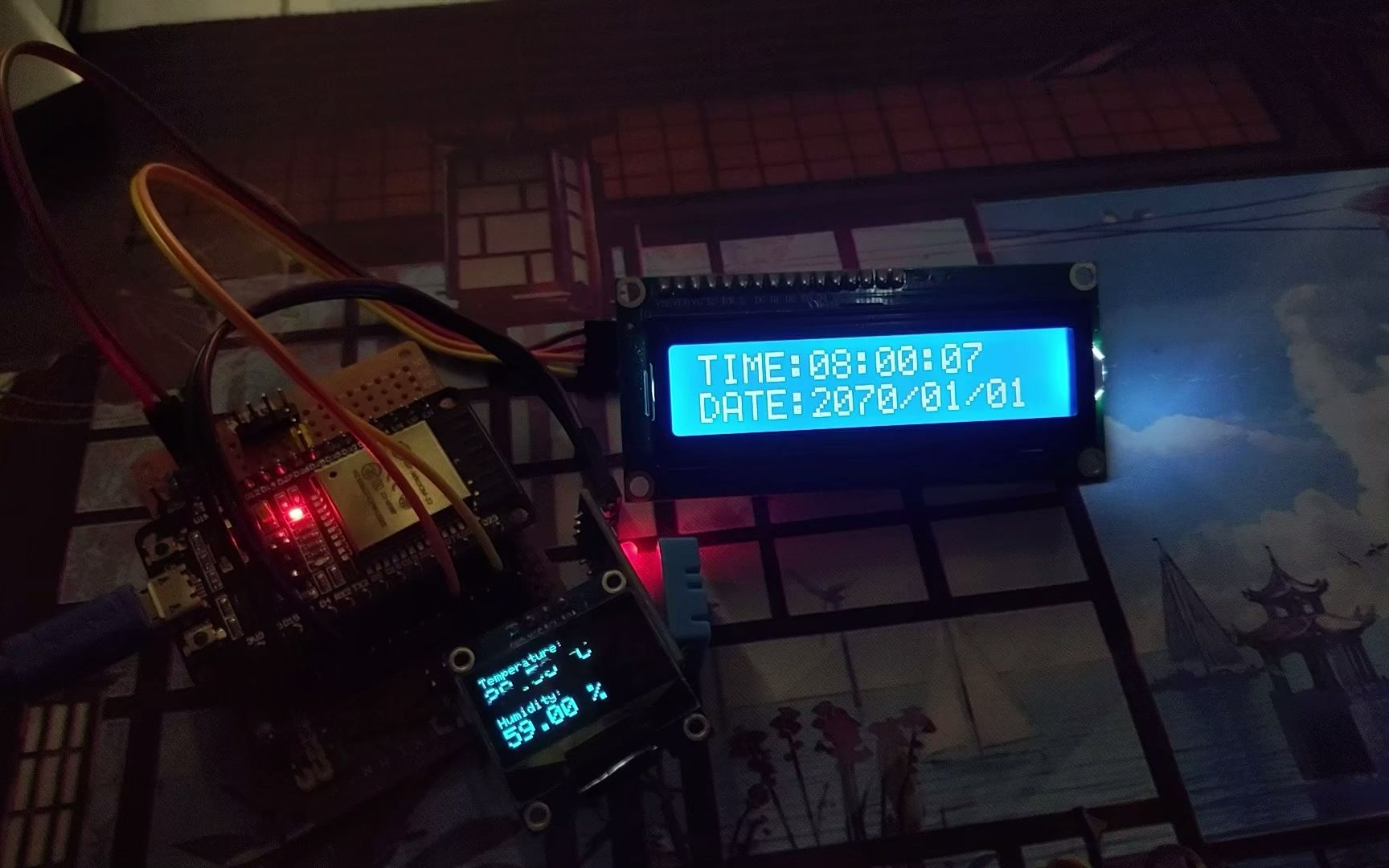 【Arduino】ESP32网络对时小时钟实验