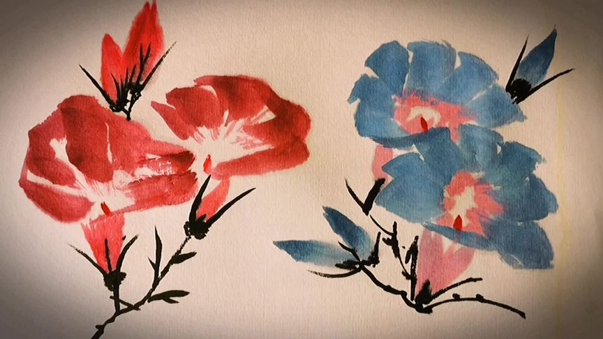 朵朵花开淡墨痕,只留清气满乾坤#随手画 #手绘 #抖音热门