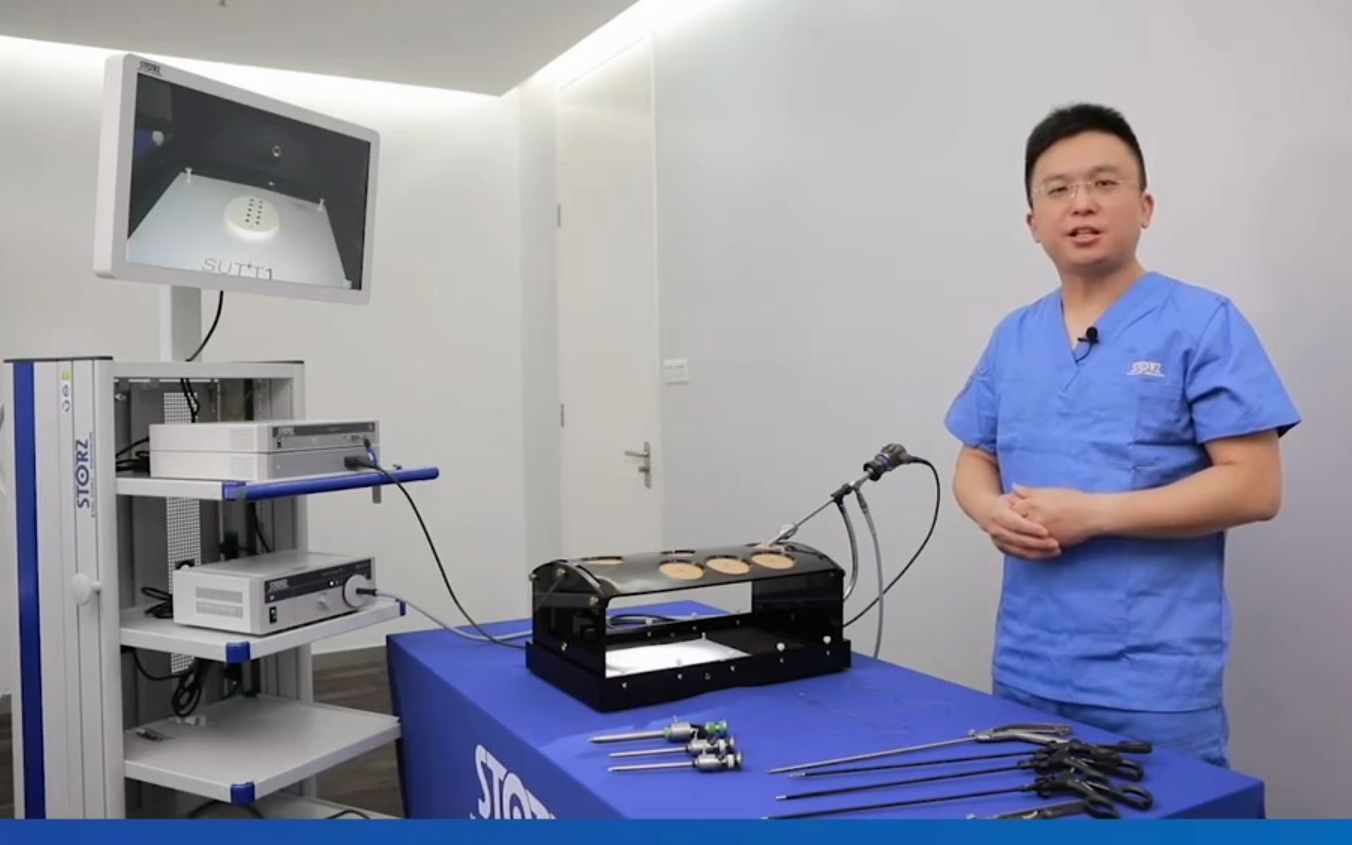 腹腔镜缝合技术