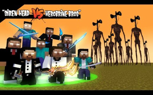 【MC动画】怪物学院特别篇:Herobrine VS 警笛头
