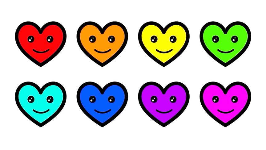 爱心表情包儿童简笔画儿歌