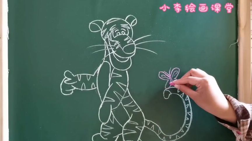 跳跳虎简笔画,有趣又好学