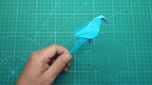 教你折一只动可爱的鹦鹉超级简单的折纸教程