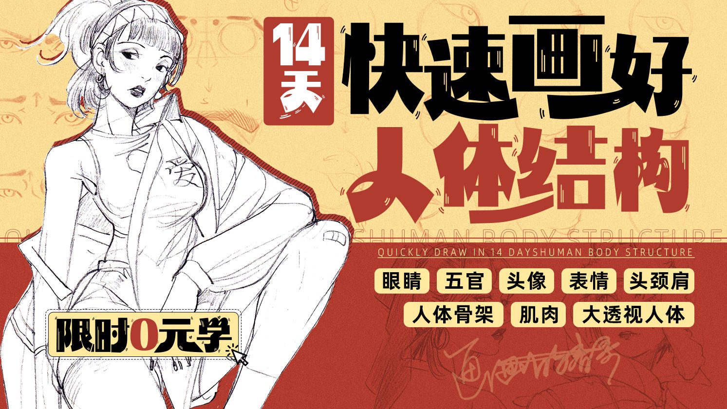 【绘画福利】新手最需要的人体教程!别再盲目记复杂肌肉!快速画好 ...