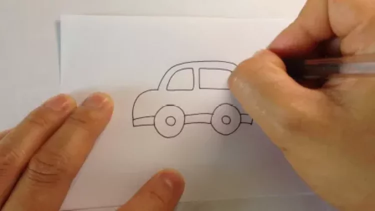 儿童学画画.简笔画小轿车